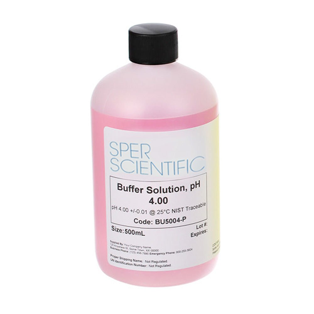 Buffer Solution pH 4.00 - Pink – Sper Scientific Direct