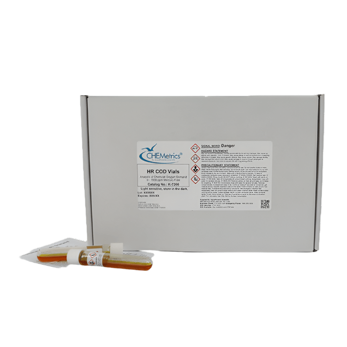 HR COD Vials 0-1500 ppm (150 Count) – Sper Scientific Direct
