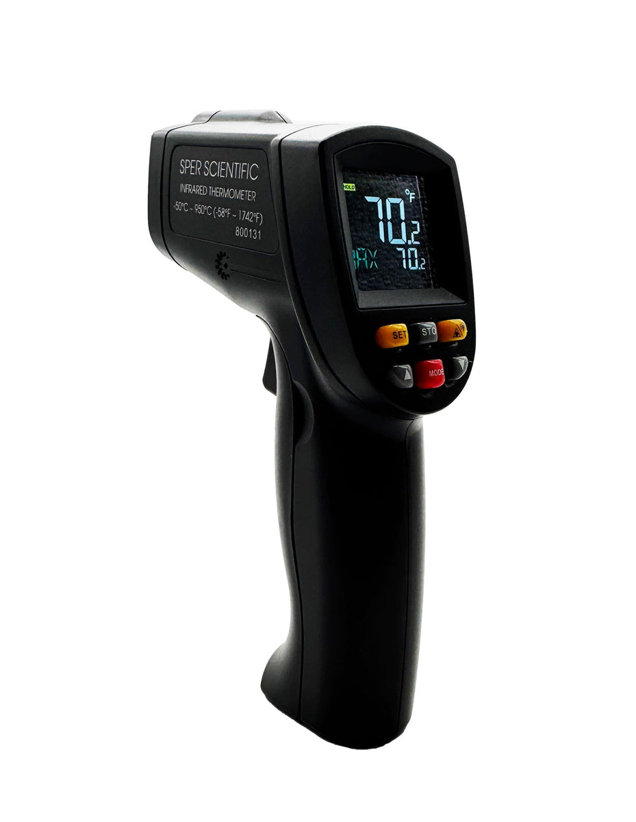 High Temp IR Thermometer - Non-Contact 12:1 Laser Sight – Sper ...
