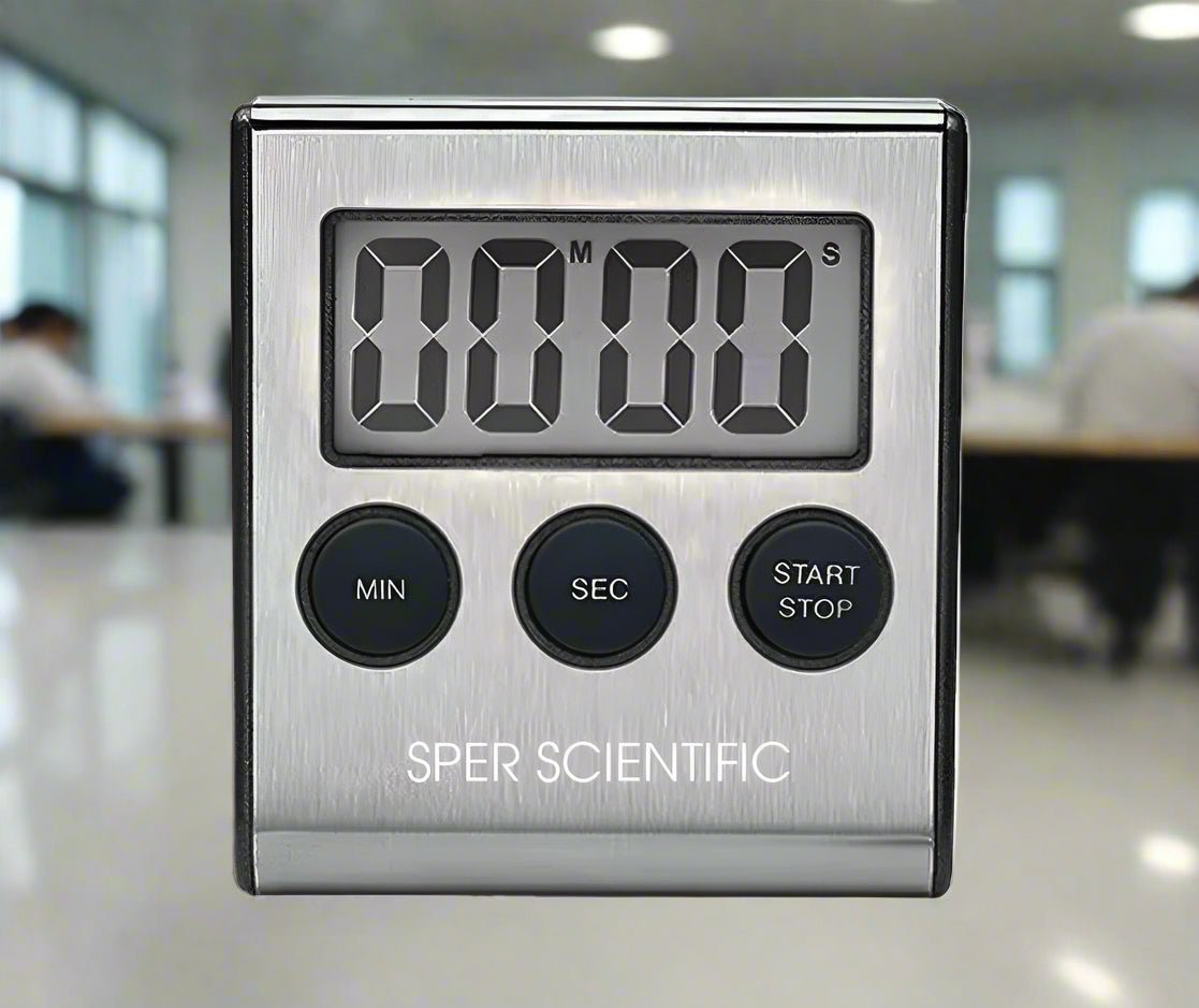 Stainless Steel Digital Lab + Kitchen Timer – Sper Scientific Direct