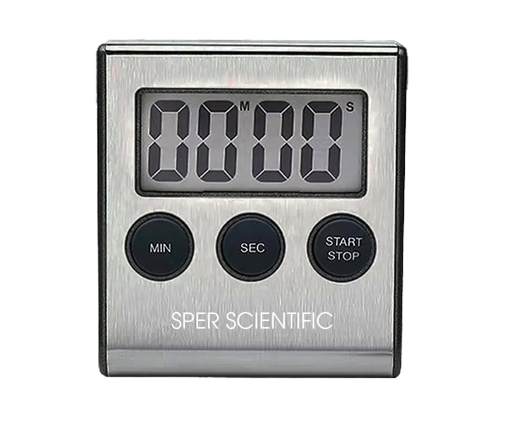 Stainless Steel Digital Lab + Kitchen Timer – Sper Scientific Direct