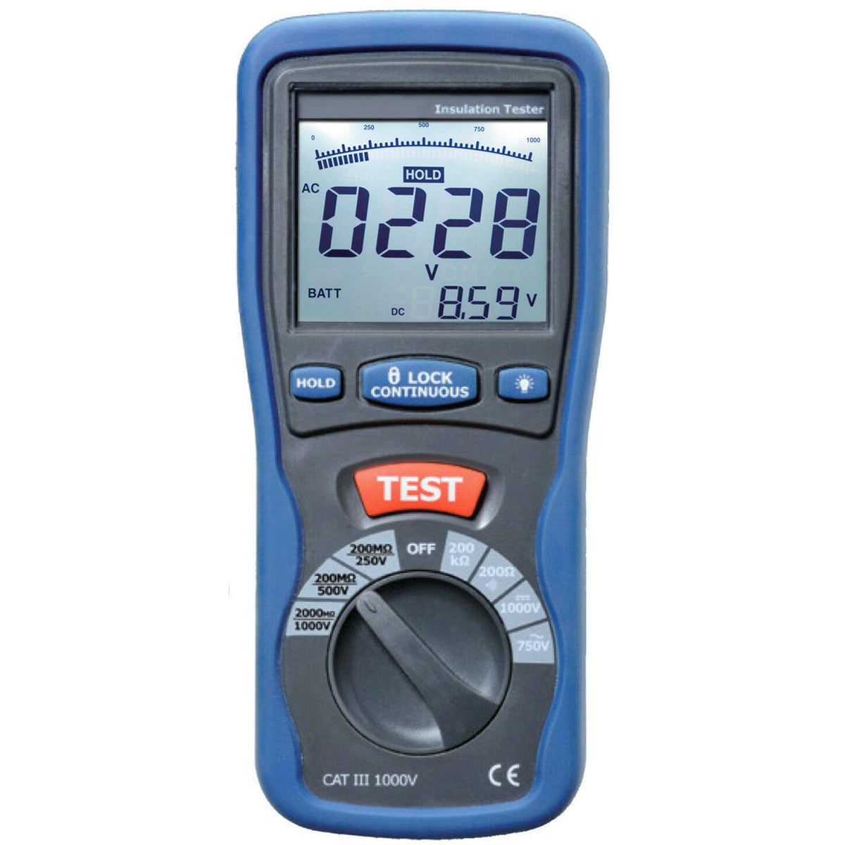 Electrical Insulation Tester Kit with Dual Display – Sper Scientific Direct