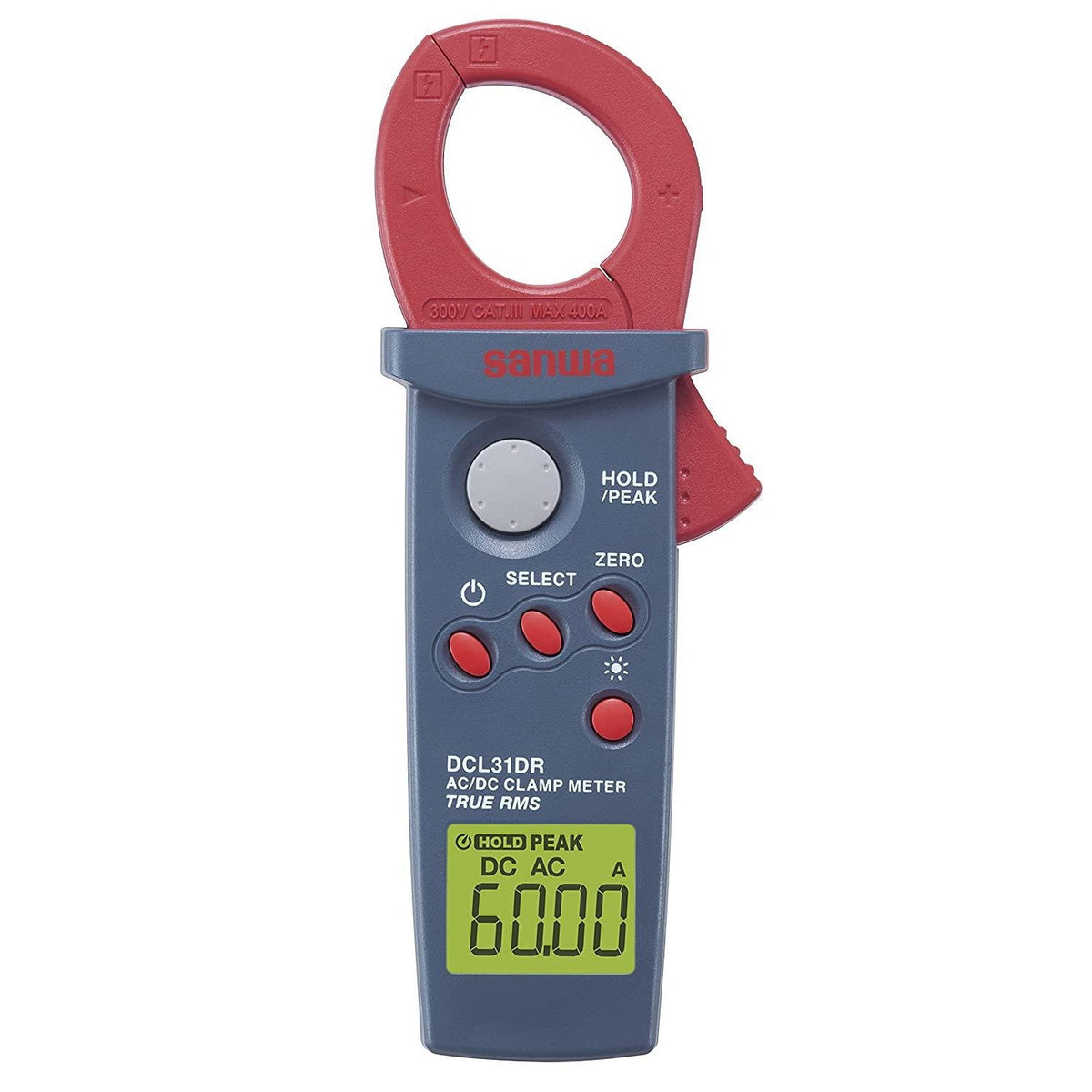 Sanwa DCL31DR | Mini AC/DC Clamp Meter with True RMS and Peak Hold ...