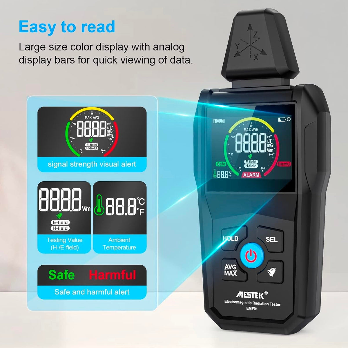 EMF Meters - Electromagnetic Radiation Tester for Safety – Sper ...